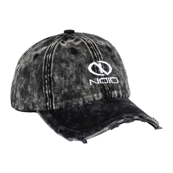 BLACK DISTRESSED CAP – NOID